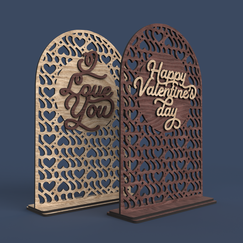 Valentine’s Lace Arch Sign - Laser Cut File | svg dxf eps pdf & ai ...