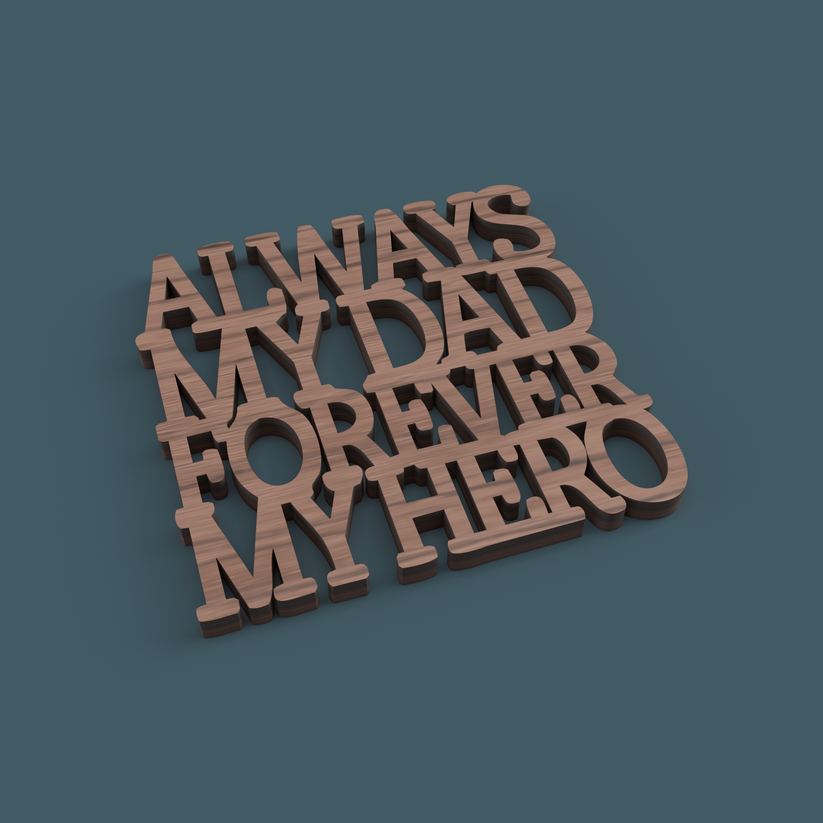Dad Coasters 02 - Laser Cut File | svg dxf eps pdf & ai – The X Laser Files