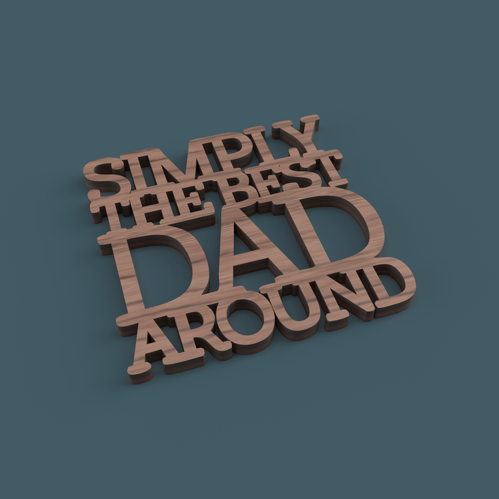 Dad Coasters 02 - Laser Cut File | svg dxf eps pdf & ai – The X Laser Files