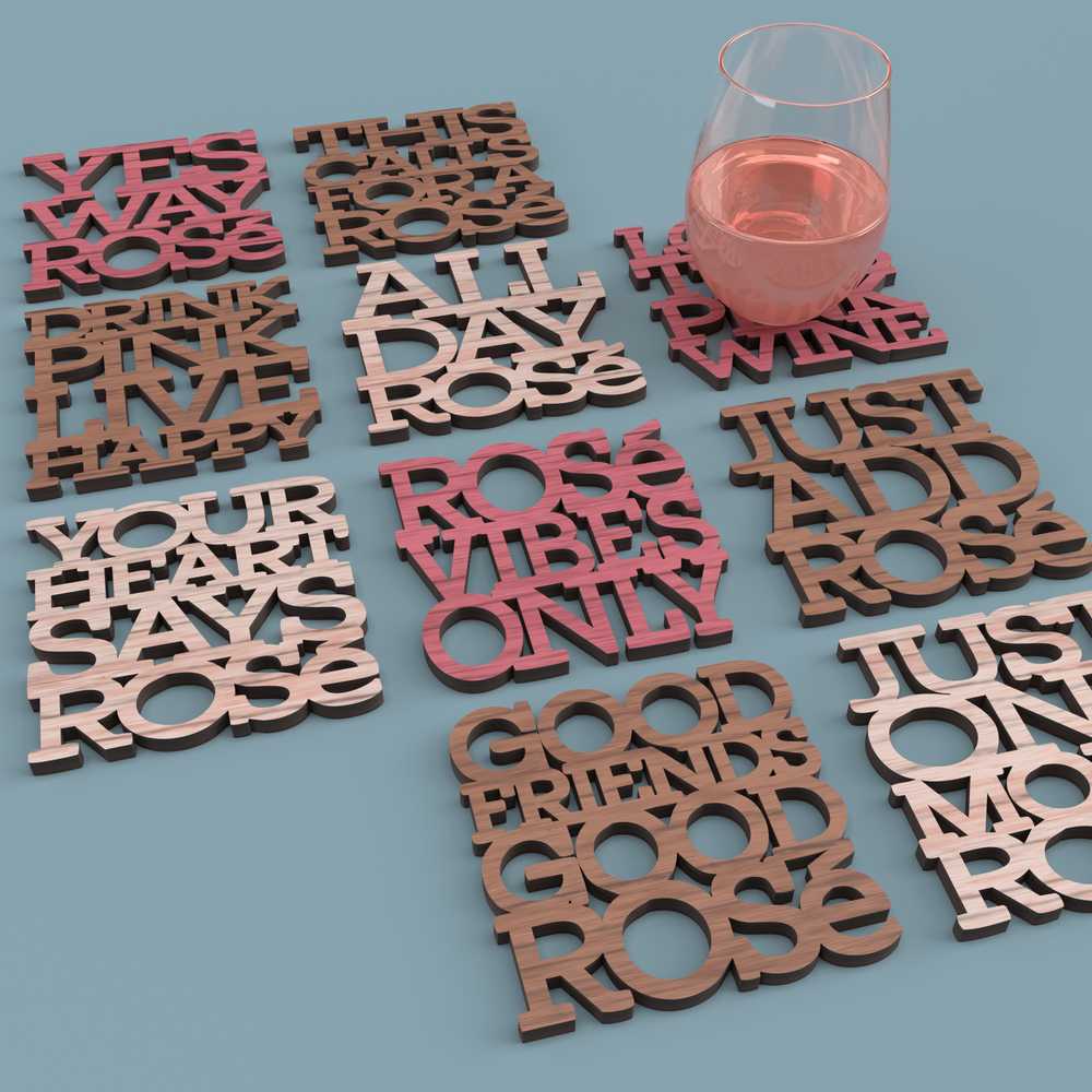 Mom Coasters - Laser Cut File | svg dxf eps pdf & ai – The X Laser Files