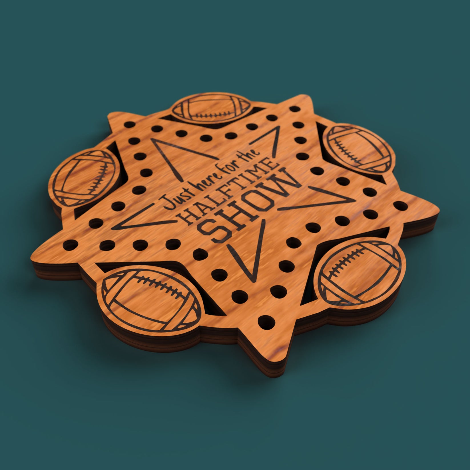 Football Coasters - Laser Cut File | svg dxf eps pdf & ai – The X Laser ...