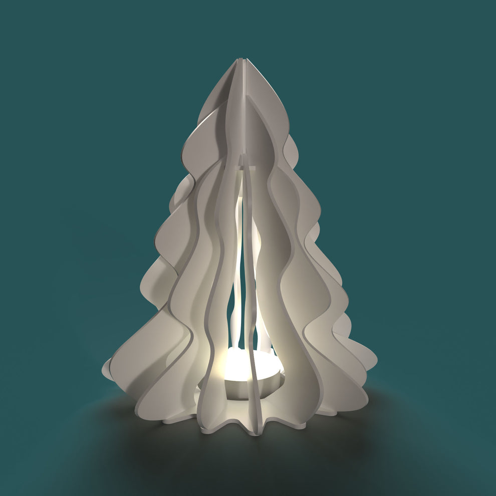 3D Christmas Tree Lamp - Laser Cut File | svg dxf eps pdf & ai – The X ...